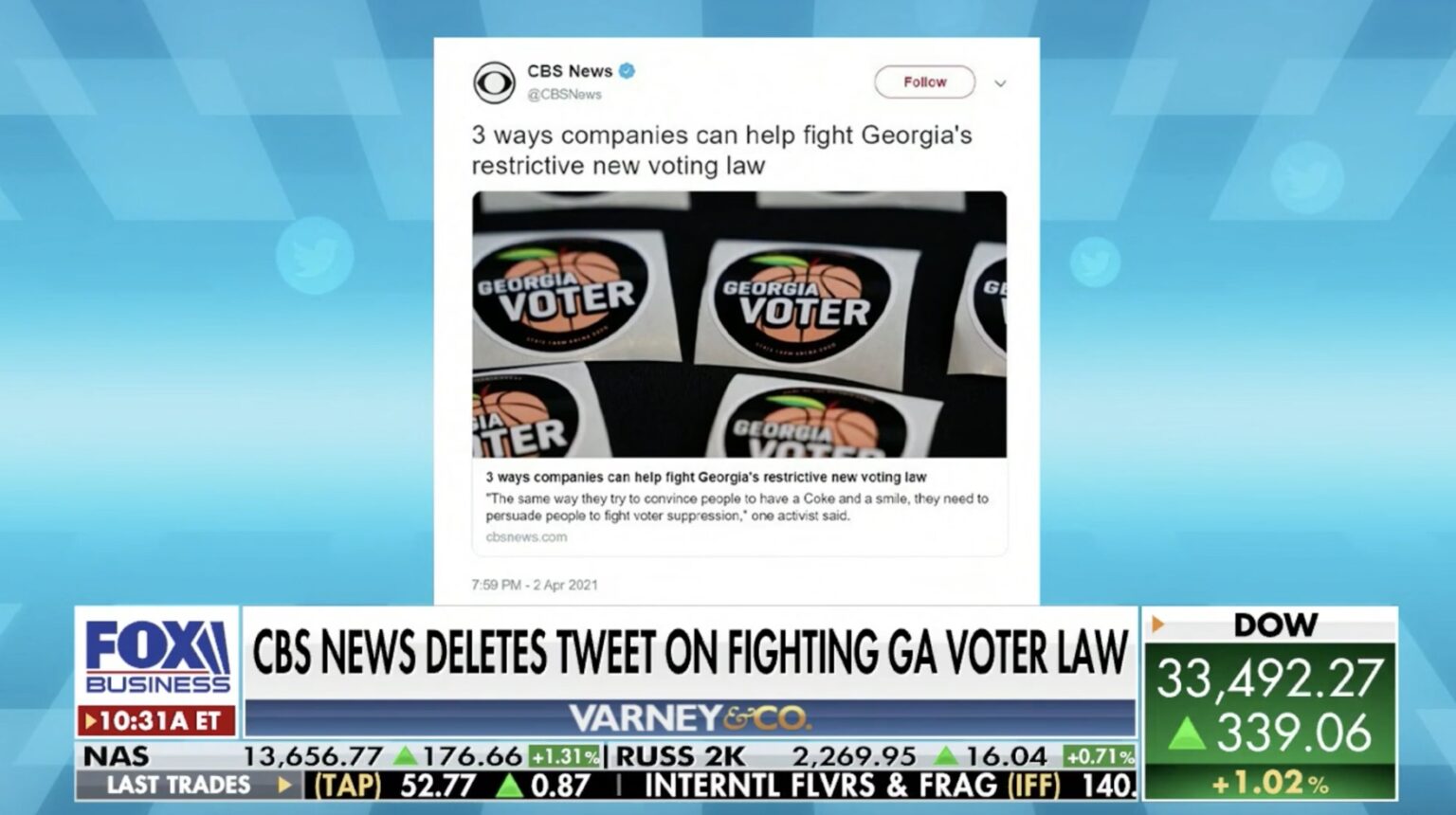 CBS News caught in the act! AIM's Adam Guillette discusses on Fox ...