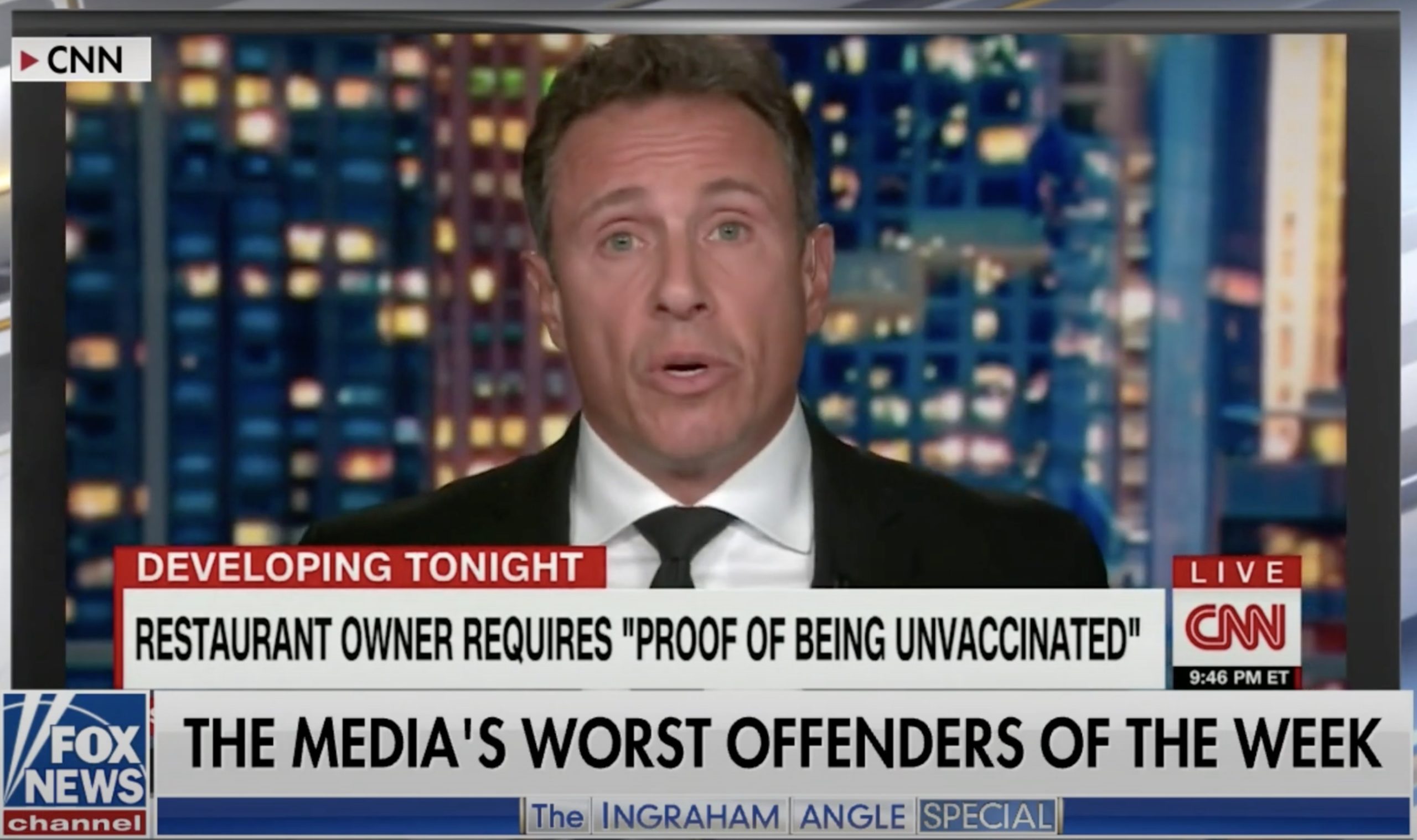 Chris Cuomo is a hypocrite! AIM's Adam Guillette discusses on Fox News ...